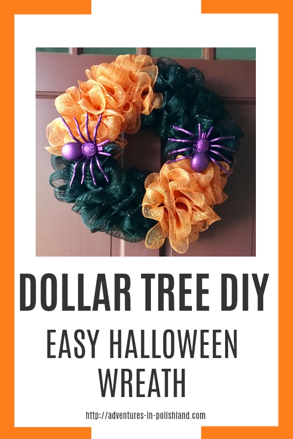 Dollar Tree DIY Easy Halloween Wreath Adventures In Polishland Dollar Tree DIY Easy Halloween Wreath Adventures In Polishland